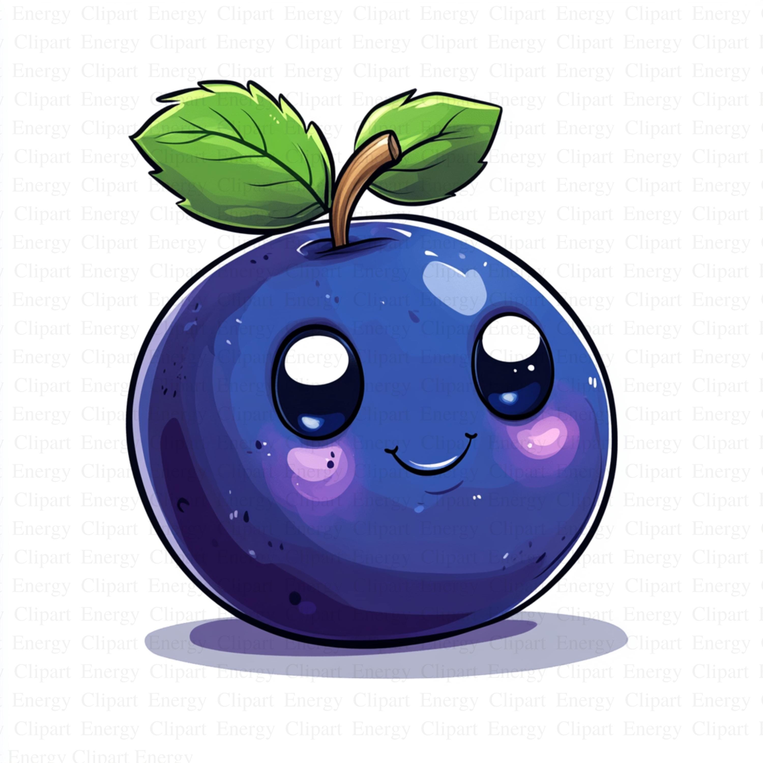 Blueberry Clipart | 5 High Quality Jpg's | Digital Download | Fruit Art ...