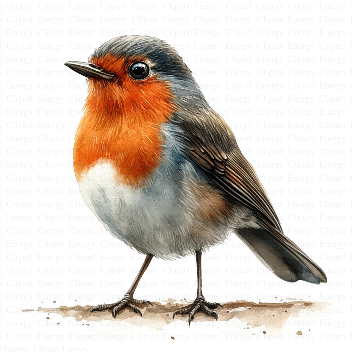 Quirky Robin Bird Clipart | 5 High Quality Jpg's | Digital Download ...