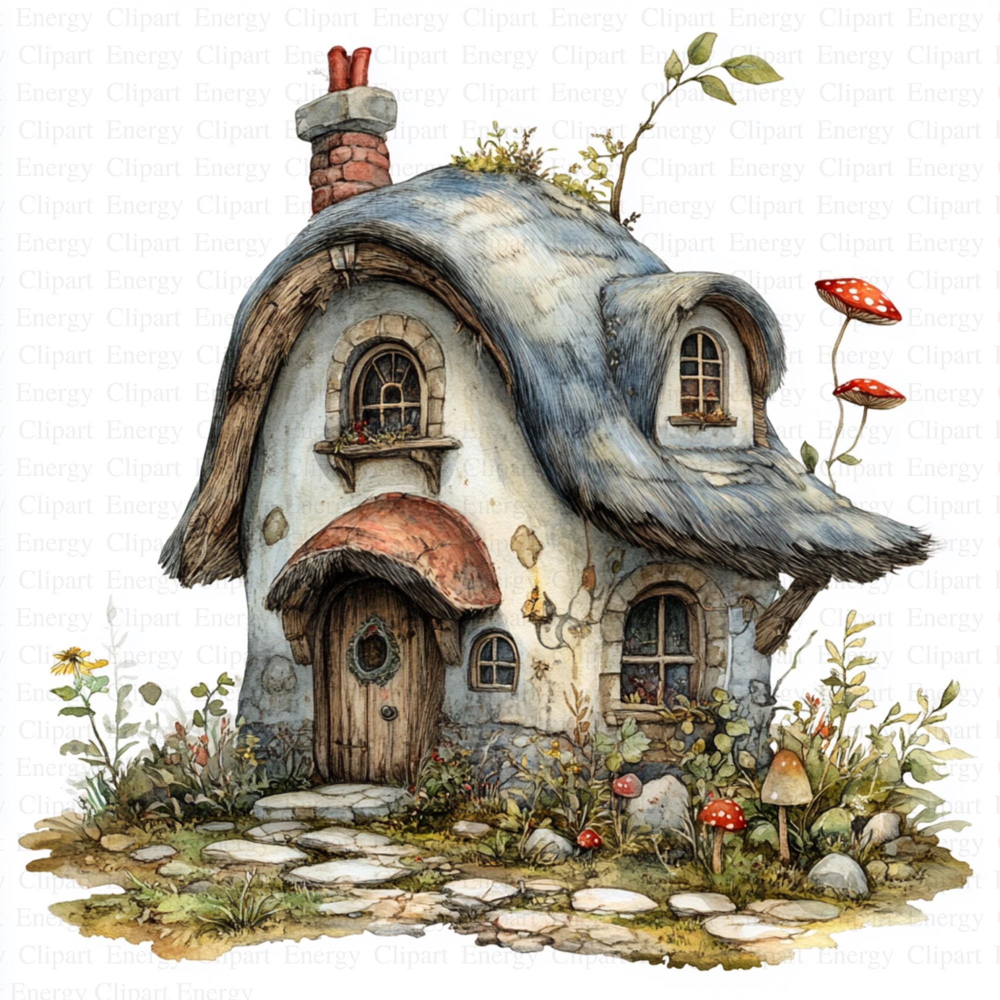 Gnome House Clipart | 5 High Quality Jpgs | Instant Digital Download ...