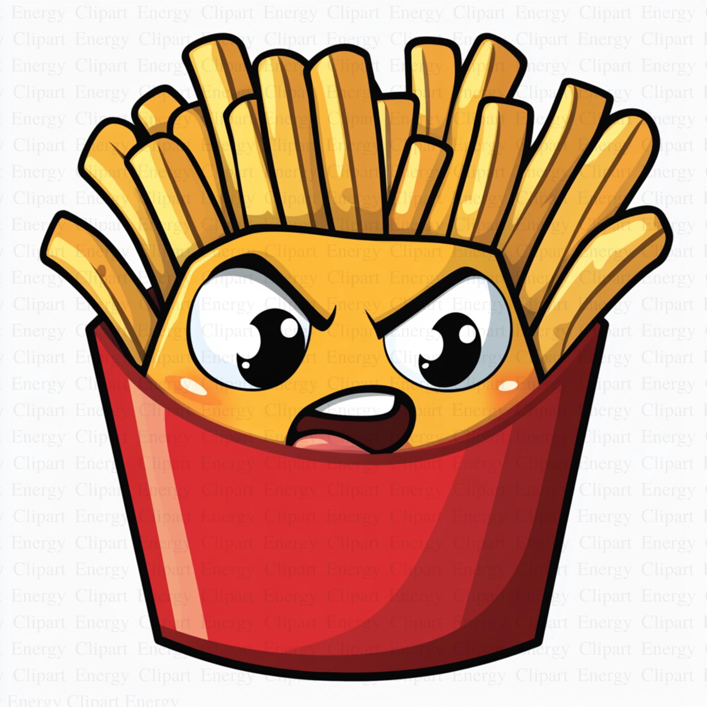 French Fries Clipart | 5 High Quality Jpg's | Digital Download | Fries ...