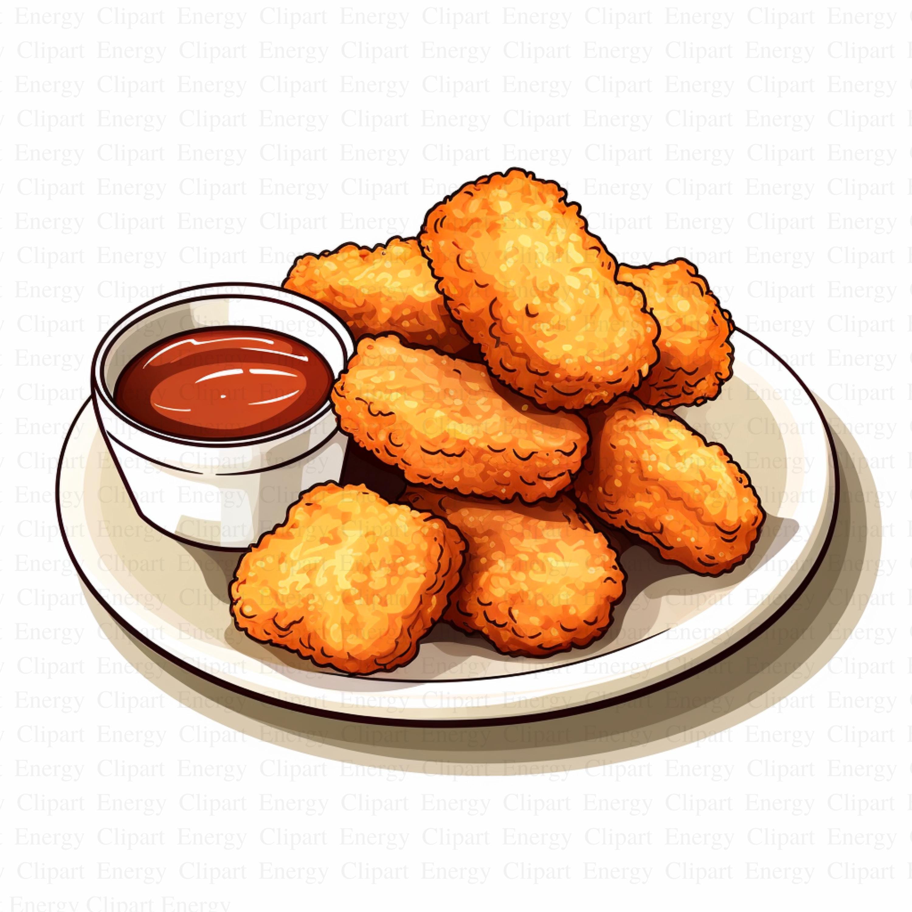 Chicken Nuggets Clipart | 5 High Quality Jpg's | Digital Download ...