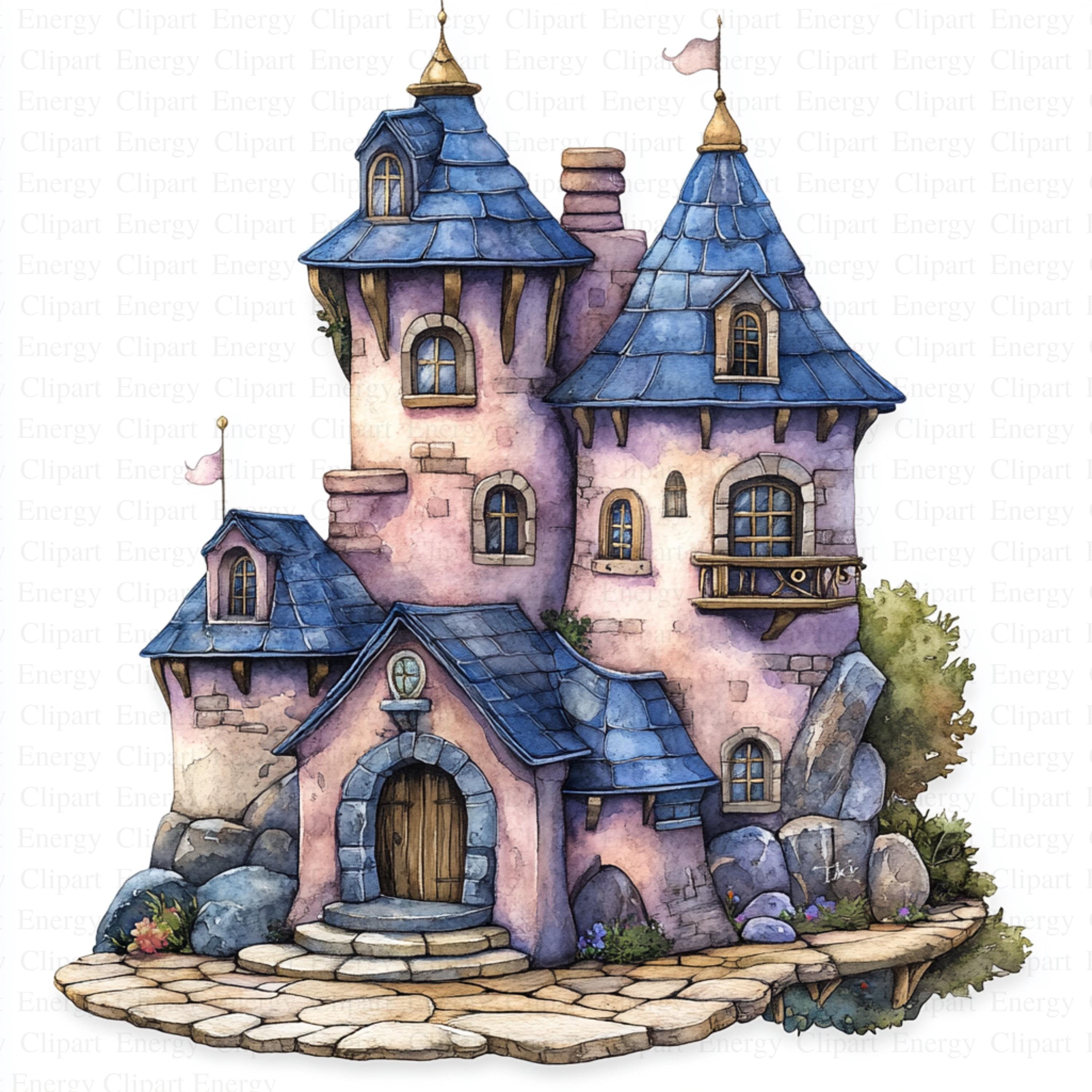 Fairy Towers Clipart | 5 High Quality Jpg's | Digital Download ...