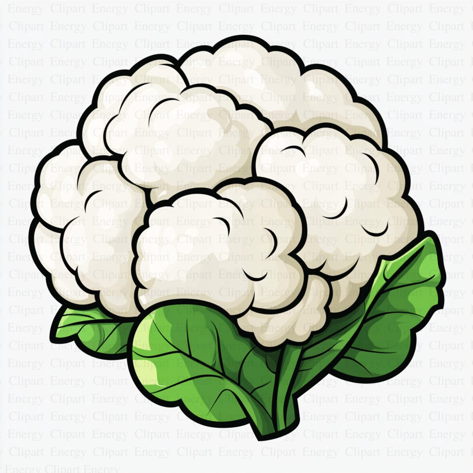 Cauliflower Clipart | 5 High Quality Jpg's | Digital Download ...