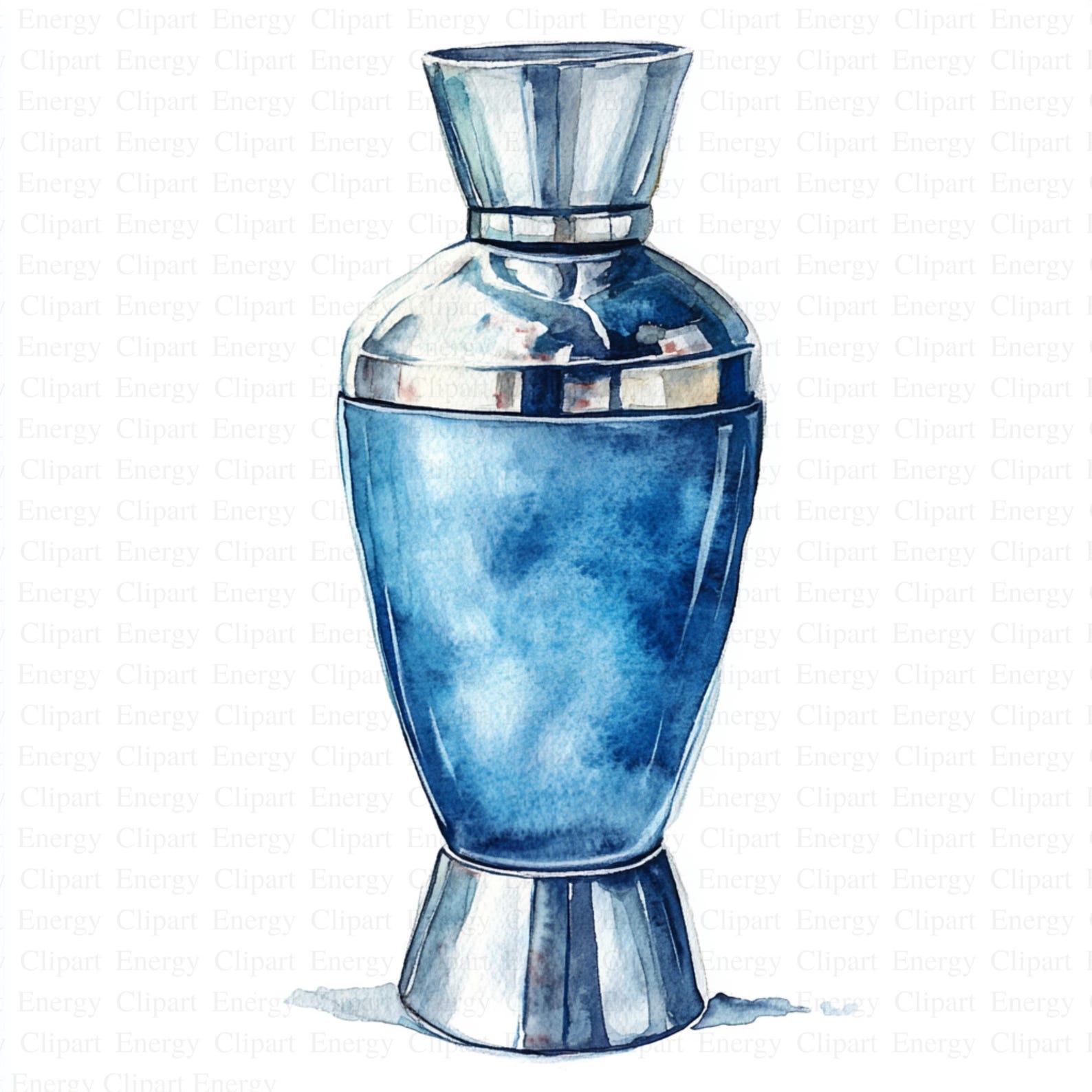 Watercolor Cocktail Shaker Clipart | 5 High Quality Jpg's | Digital ...