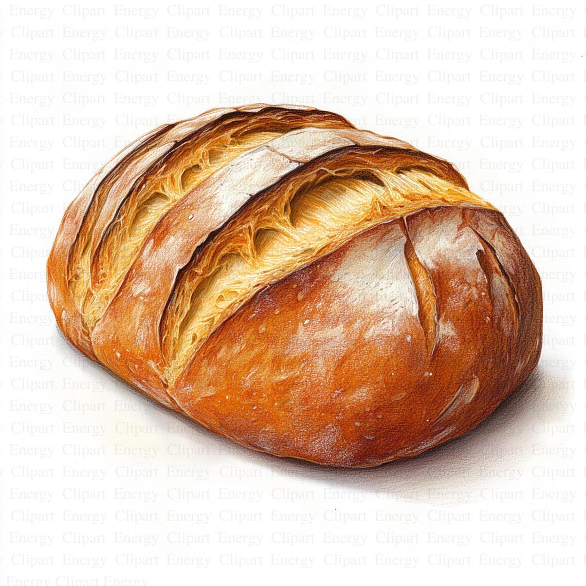 Watercolor Bread Clipart | 5 High Quality Jpg's | Digital Download ...