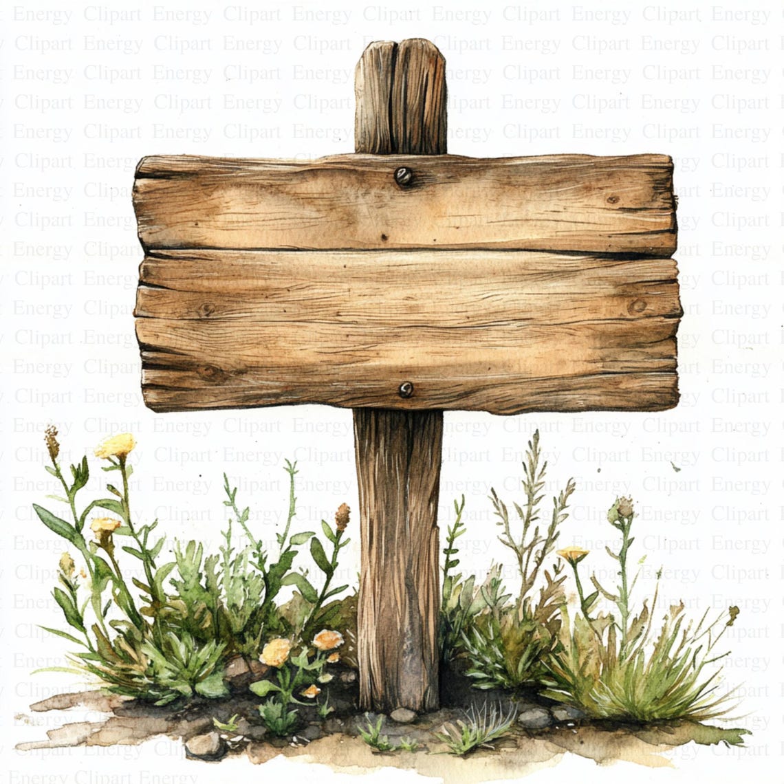 Wooden Sign Clipart | 5 High Quality Jpgs | Digital Download | Junk ...