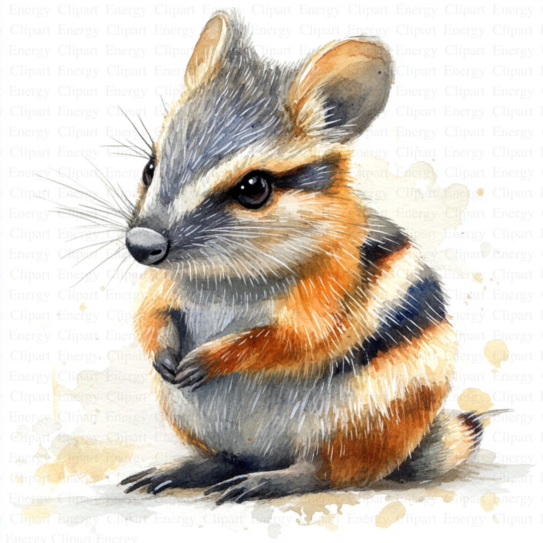 Watercolor Numbat Clipart 5 High Quality Jpg's Digital Download Cute ...
