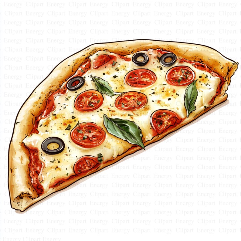 Pizza Slice Clipart | 5 High Quality Jpg's | Digital Download | Pizza ...