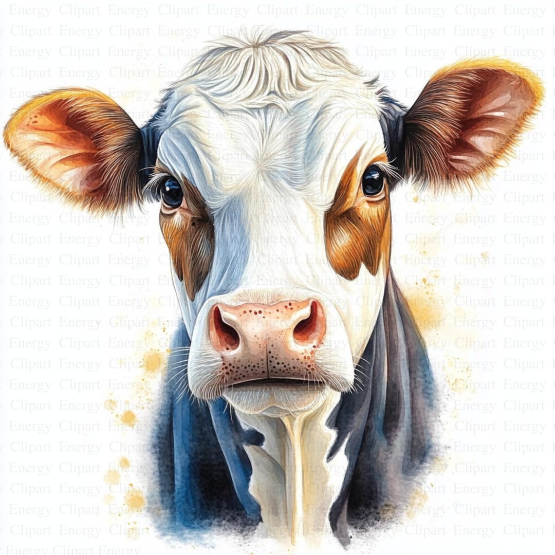 Cow Clipart | 5 High Quality Jpgs | Digital Download | Farm Clipart ...
