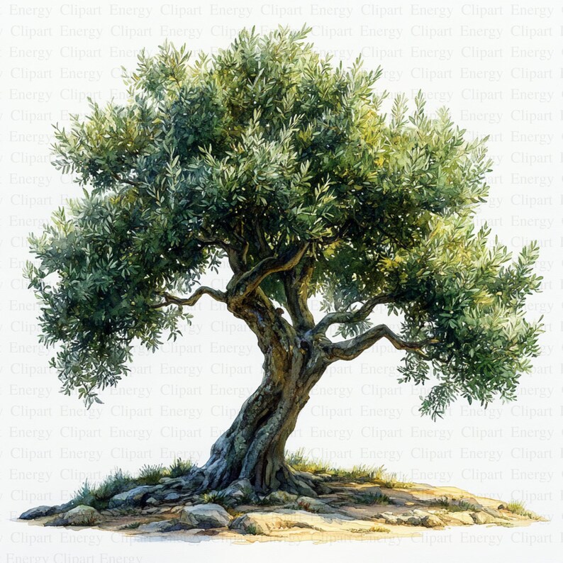 Olive Trees Clipart | 5 High Quality Jpgs | Digital Download ...