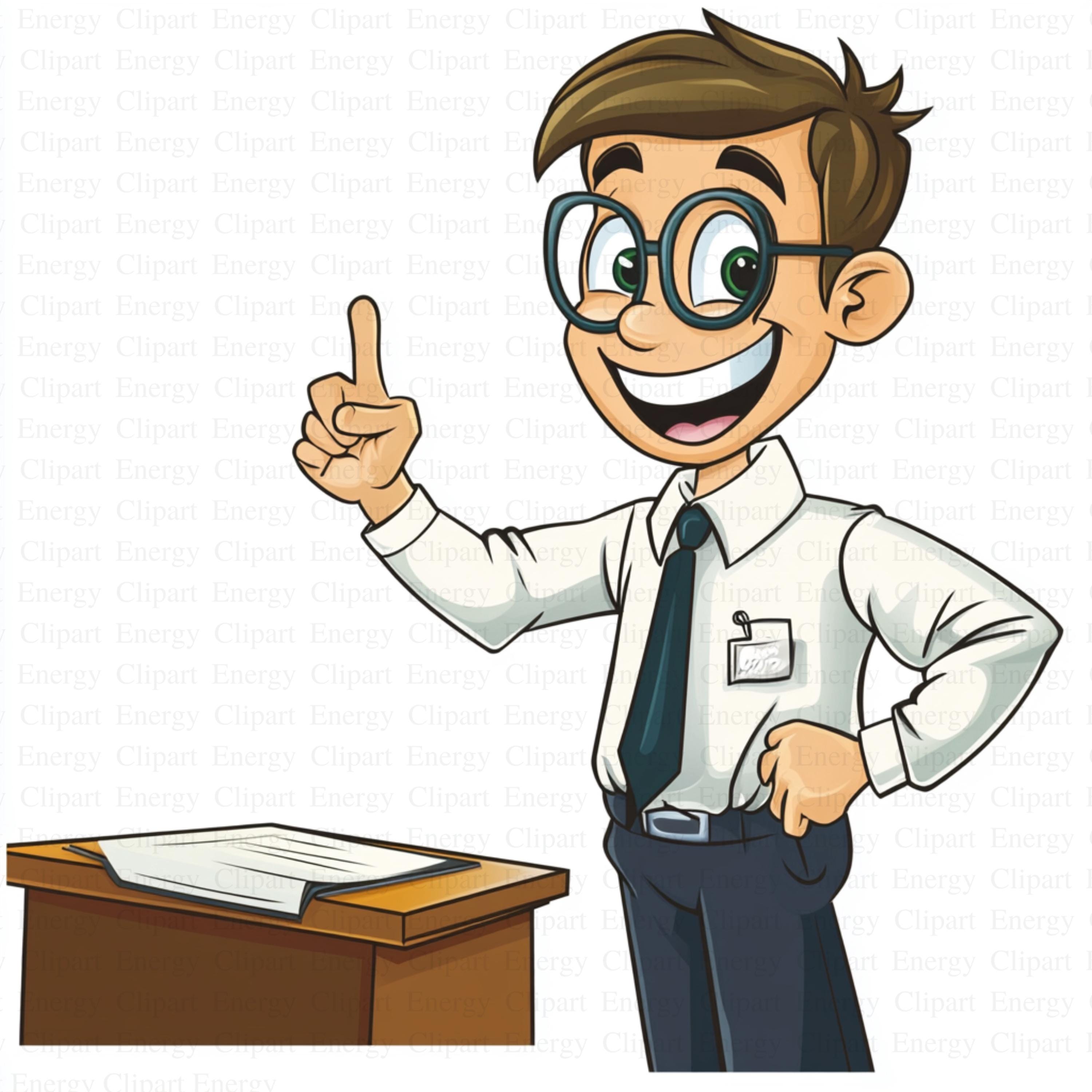 Funny Teacher Clipart | 5 High Quality Jpg's | Digital Download ...