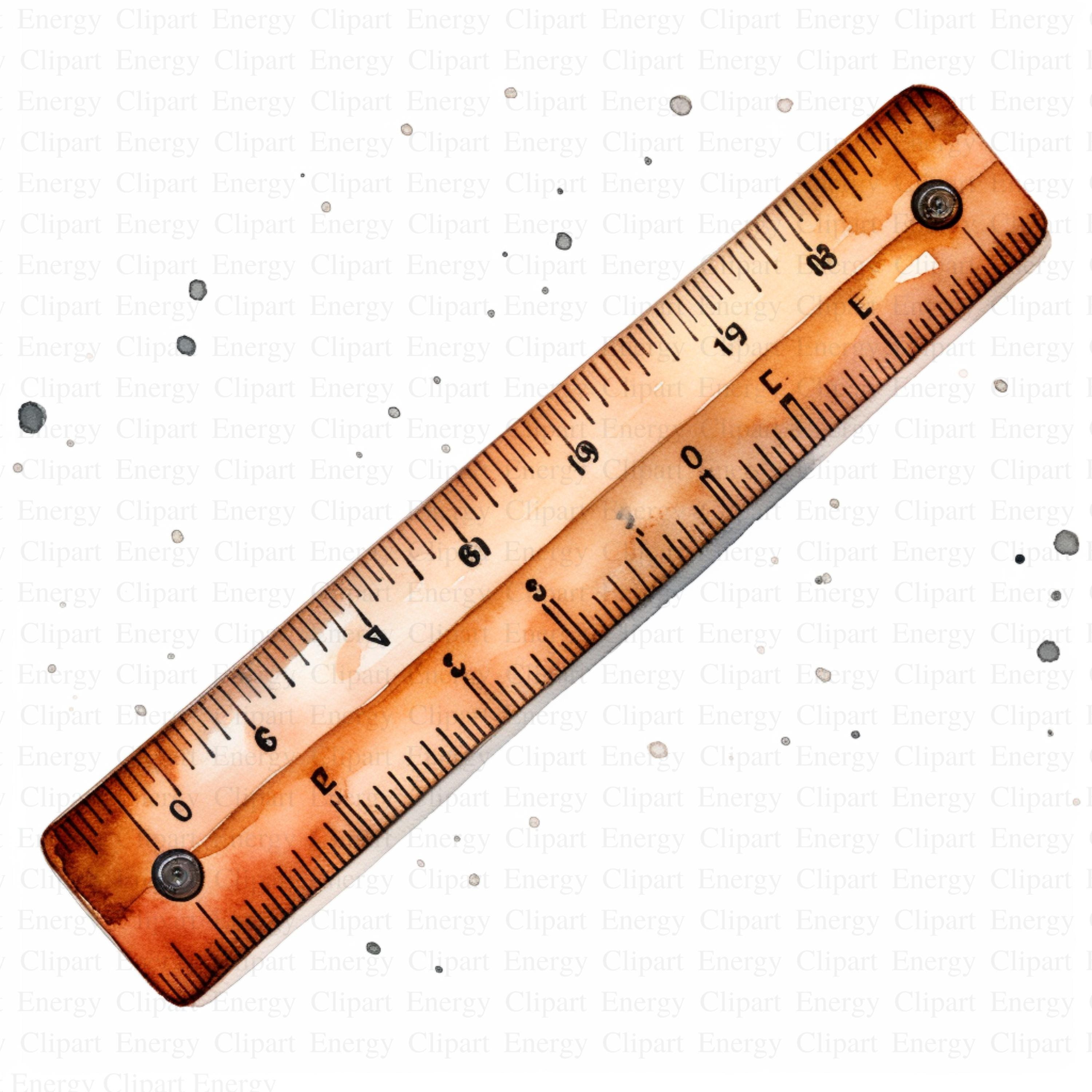 Ruler Clipart | 5 High Quality Jpg's | Digital Download | Measurement ...