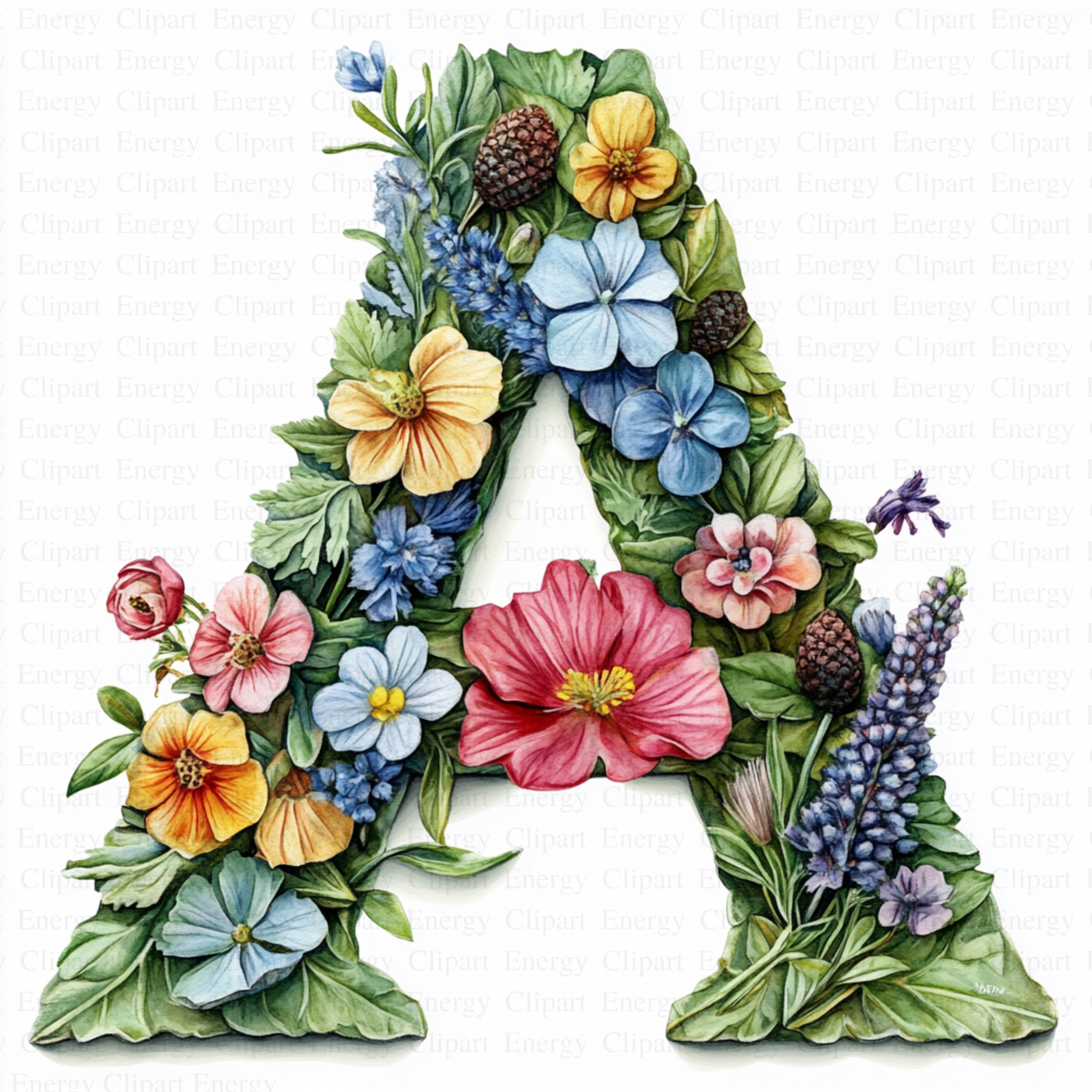 Letter A Clipart | 5 High Quality Jpg's | Digital Download | Initial ...