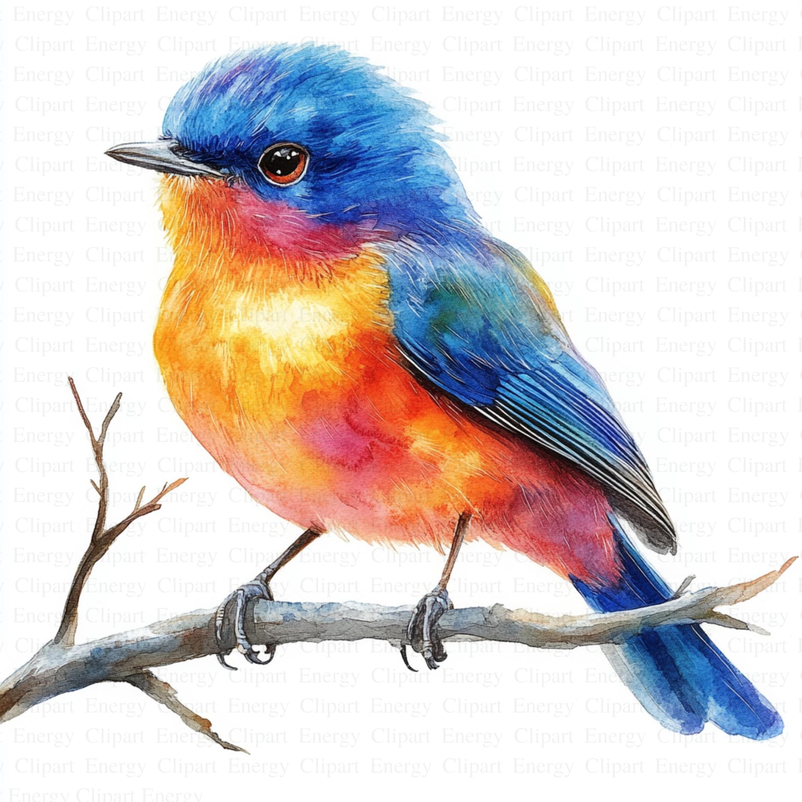 Colorful Bird Clipart | 5 High Quality Jpg's | Digital Download ...