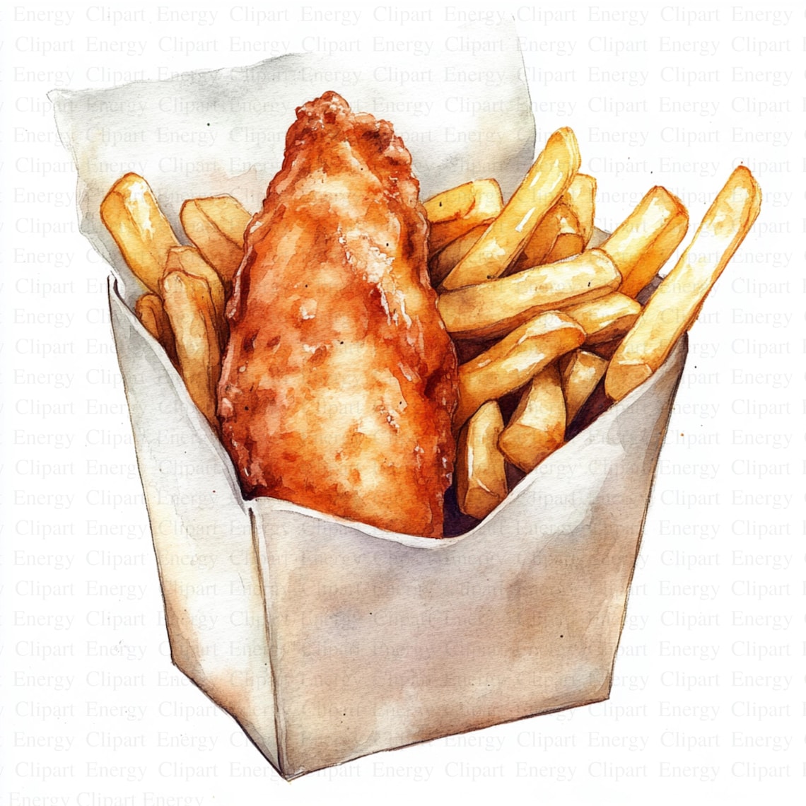 Fish and Chips Clipart 5 High Quality Jpg's Digital Download Fish ...