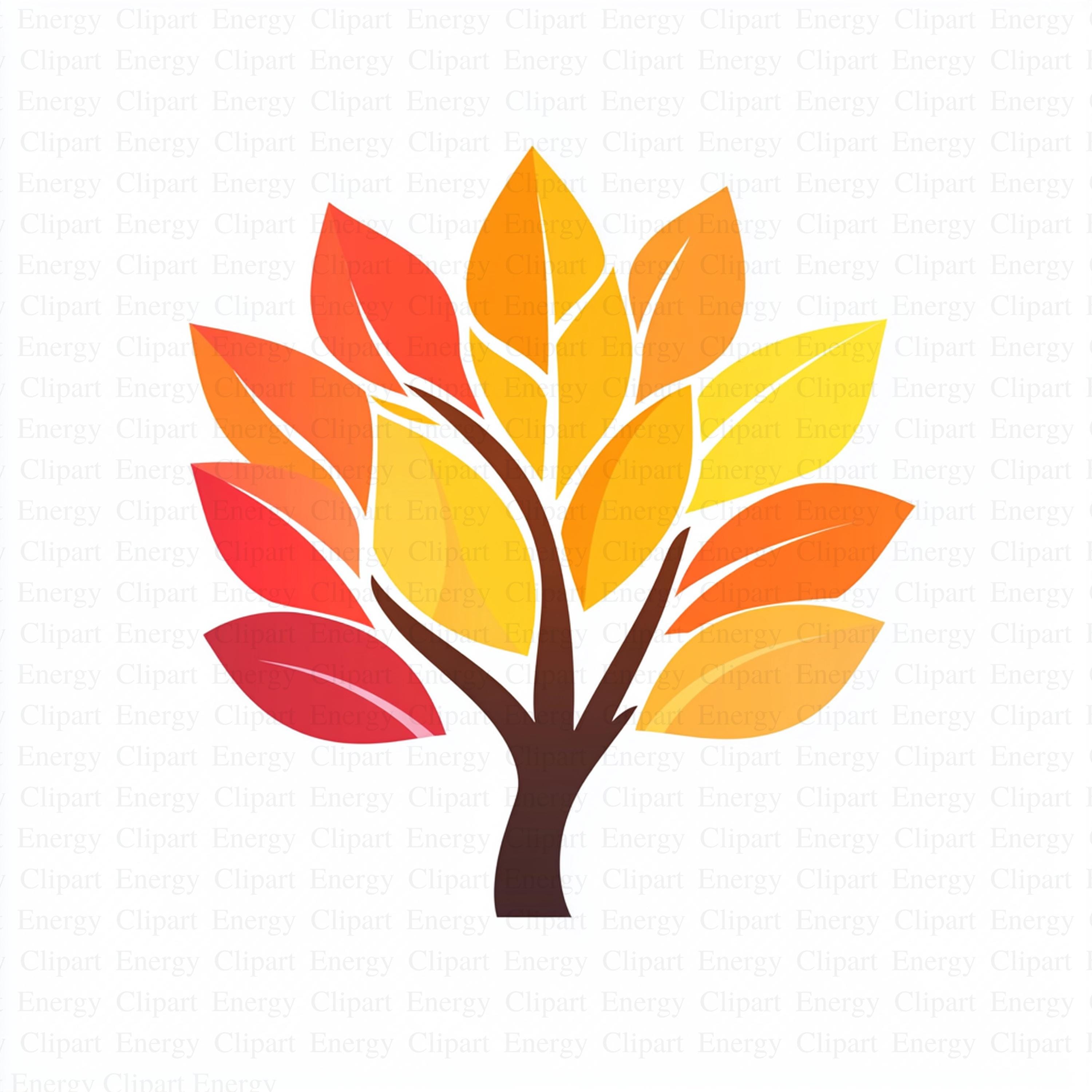 Autumn Leaves Clipart | 5 High Quality Jpg's | Digital Download | Fall ...