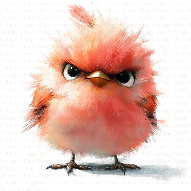 Grumpy Birds Clipart | 5 High Quality Jpgs | Digital Download ...