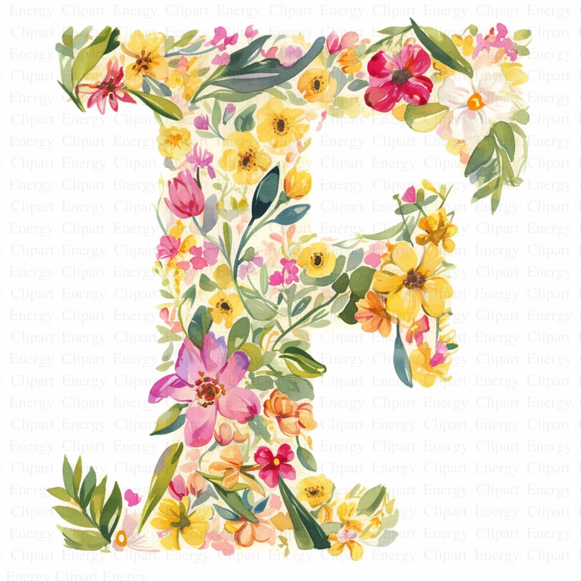 Letter F Clipart 5 High Quality Jpg's Digital Download Decorative ...