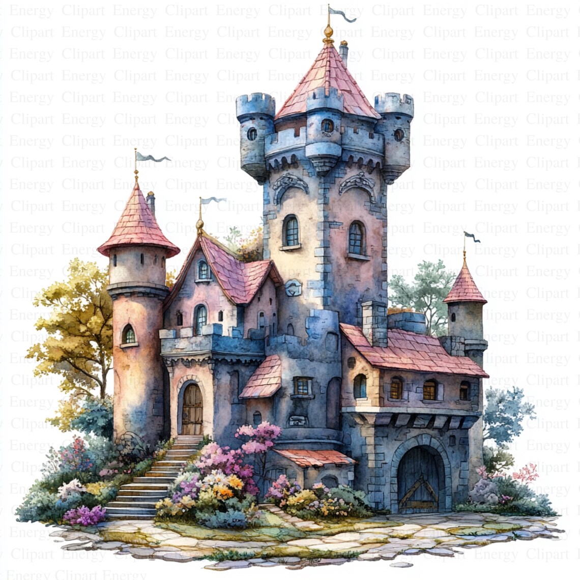 Fairy Towers Clipart | 5 High Quality Jpg's | Digital Download ...