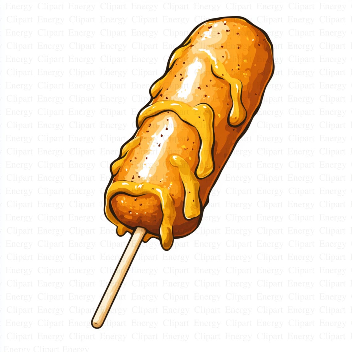 Corn Dog Clipart | 5 High Quality Jpg's | Digital Download | Corn Dog ...