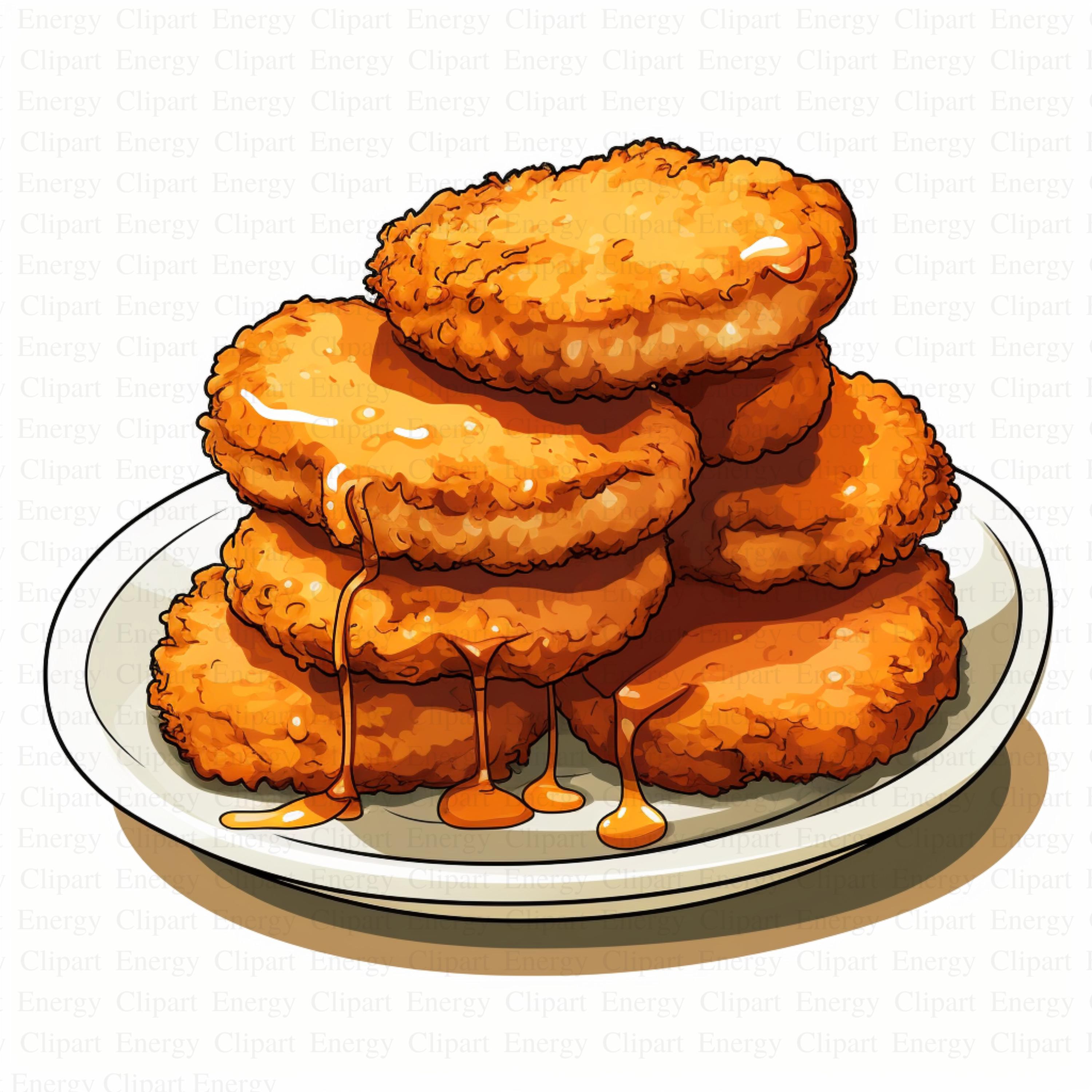 Chicken Nuggets Clipart | 5 High Quality Jpg's | Digital Download ...