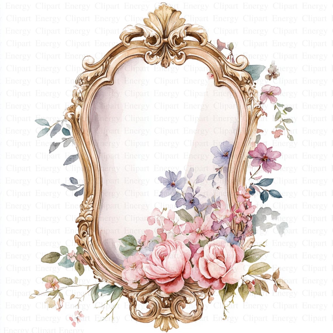 Antique Mirrors Clipart | 5 High Quality Jpg's | Digital Download ...