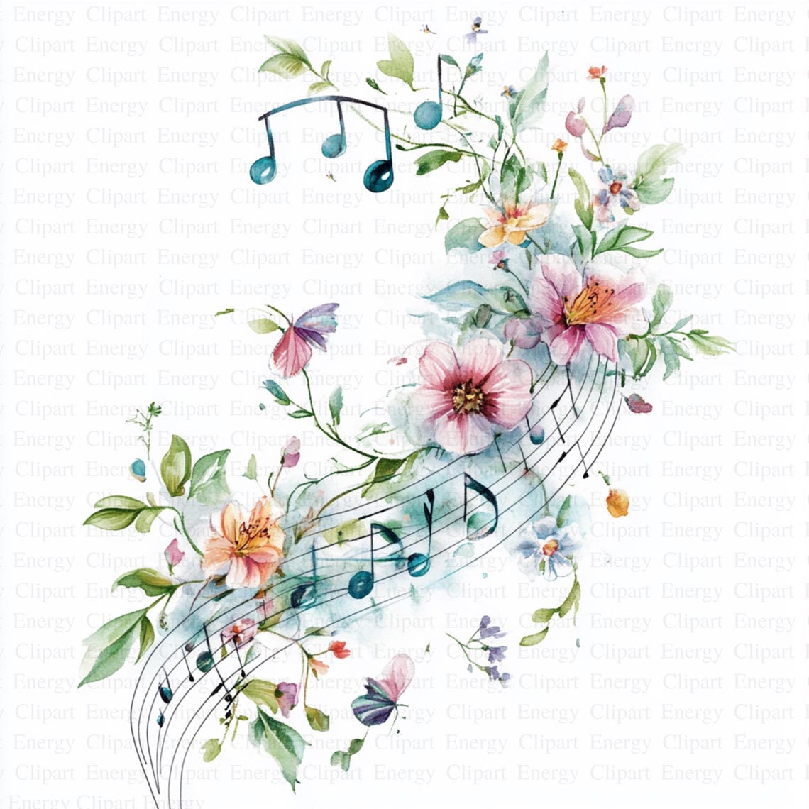 Music Notes Clipart | 5 High Quality Jpgs | Digital Download | Card ...
