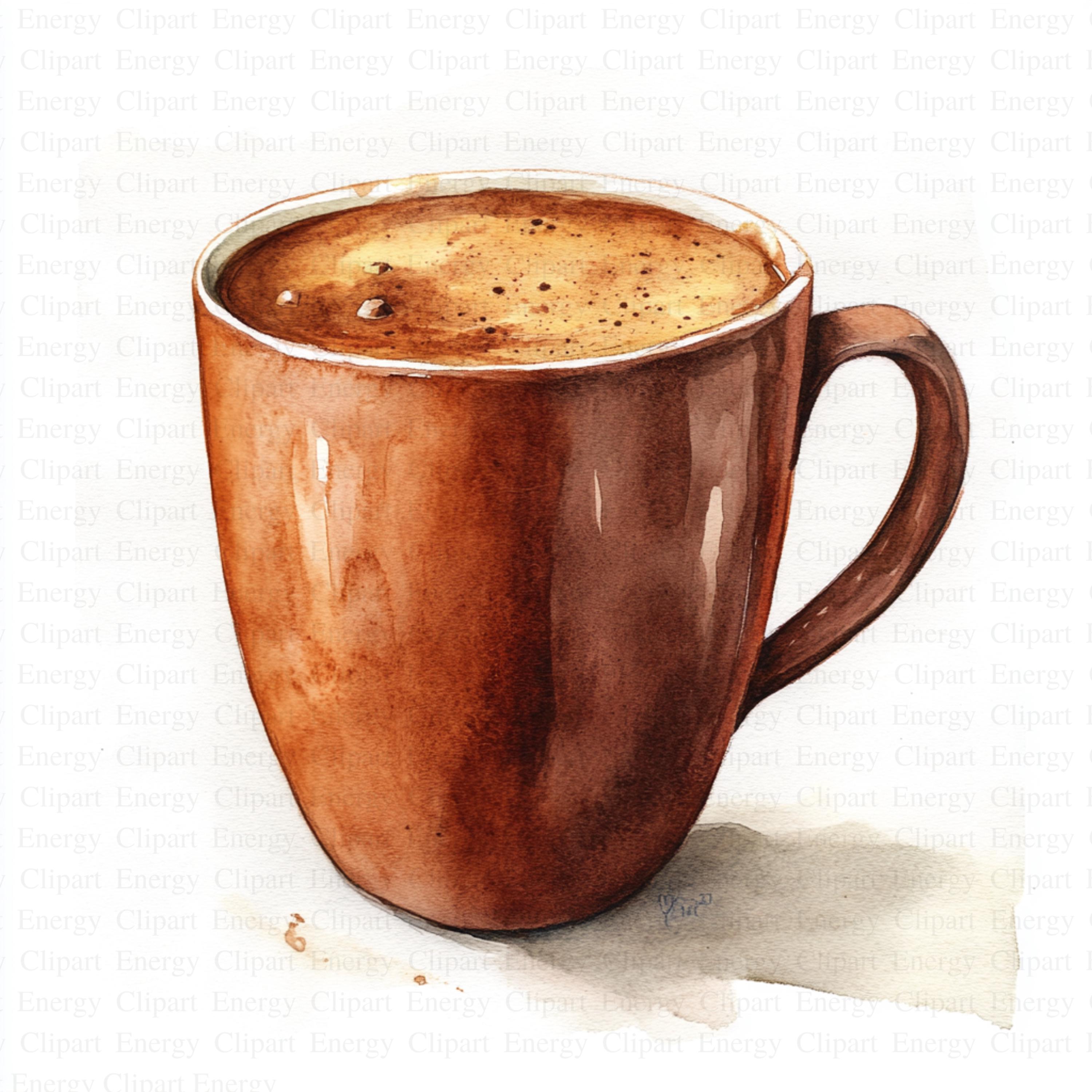 Hot Chocolate Mug Clipart 5 High Quality Jpg's Digital Download Mug ...