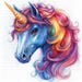 Rainbow Unicorn Clipart | 5 High Quality Jpg's | Digital Download ...