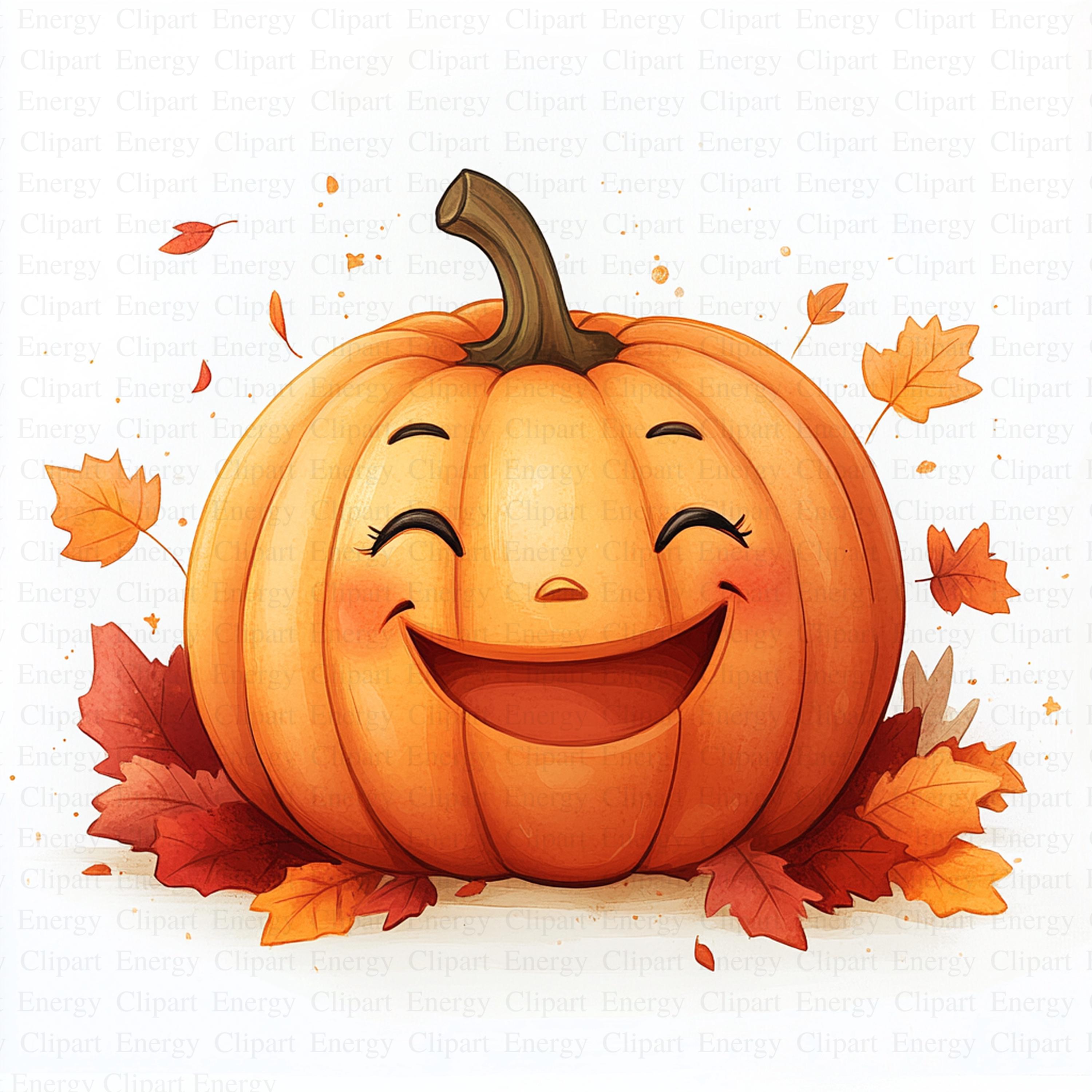 Pumpkin Clipart | 5 High Quality Jpg's | Digital Download | Autumn ...