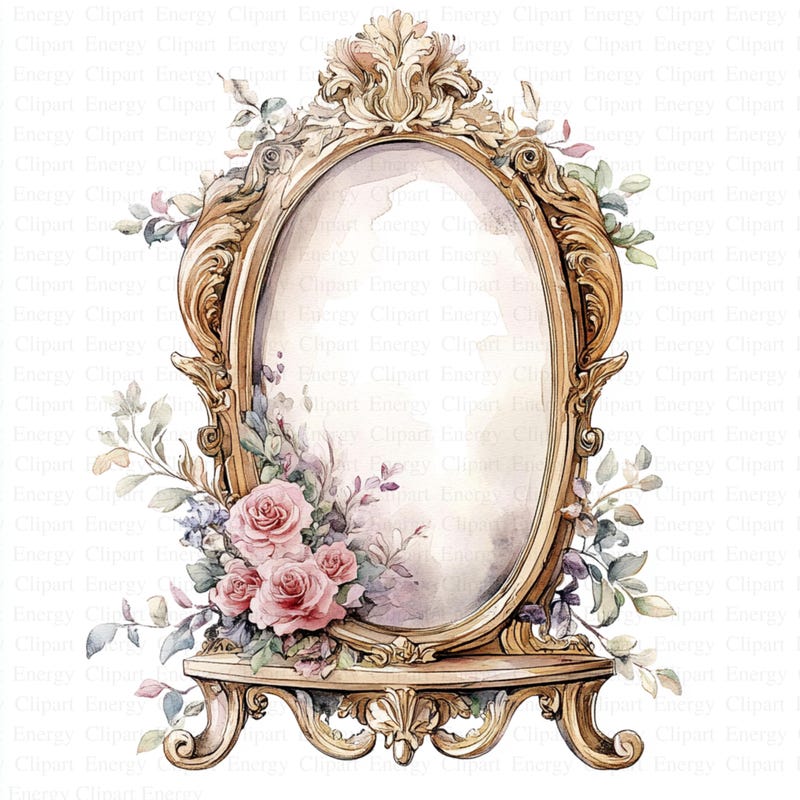 Floral Antique Mirror - Etsy UK
