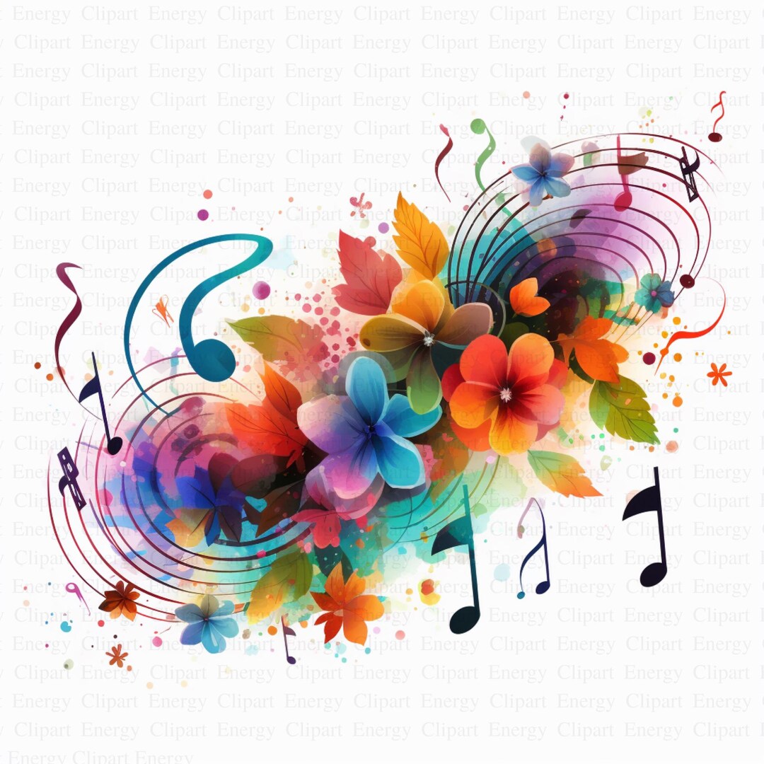 Music Notes Clipart | 5 High Quality Jpg's | Digital Download | Musical ...