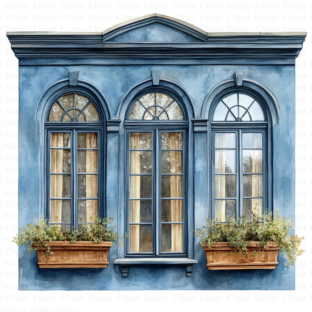 Victorian Windows Clipart | 5 High Quality Jpg's | Digital Download ...