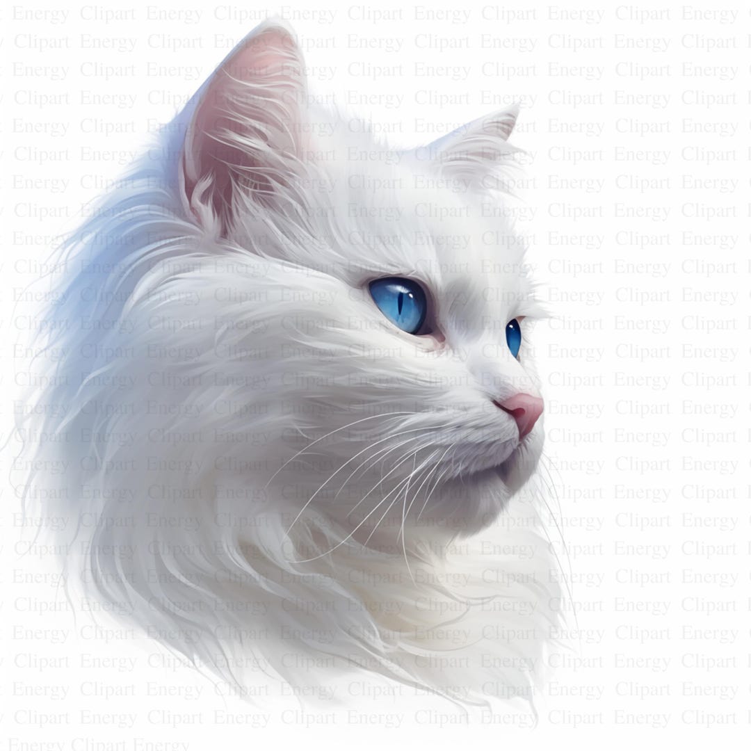 White Cats Clipart | 5 High Quality Jpg's | Digital Download | Pet ...