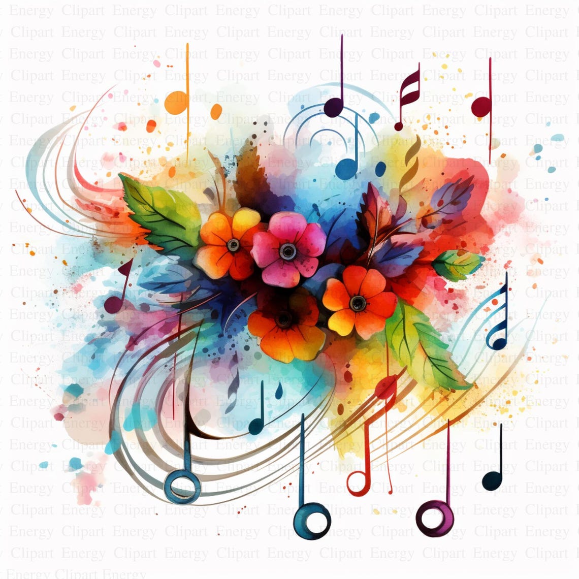 Music Notes Clipart | 5 High Quality Jpg's | Digital Download | Music ...