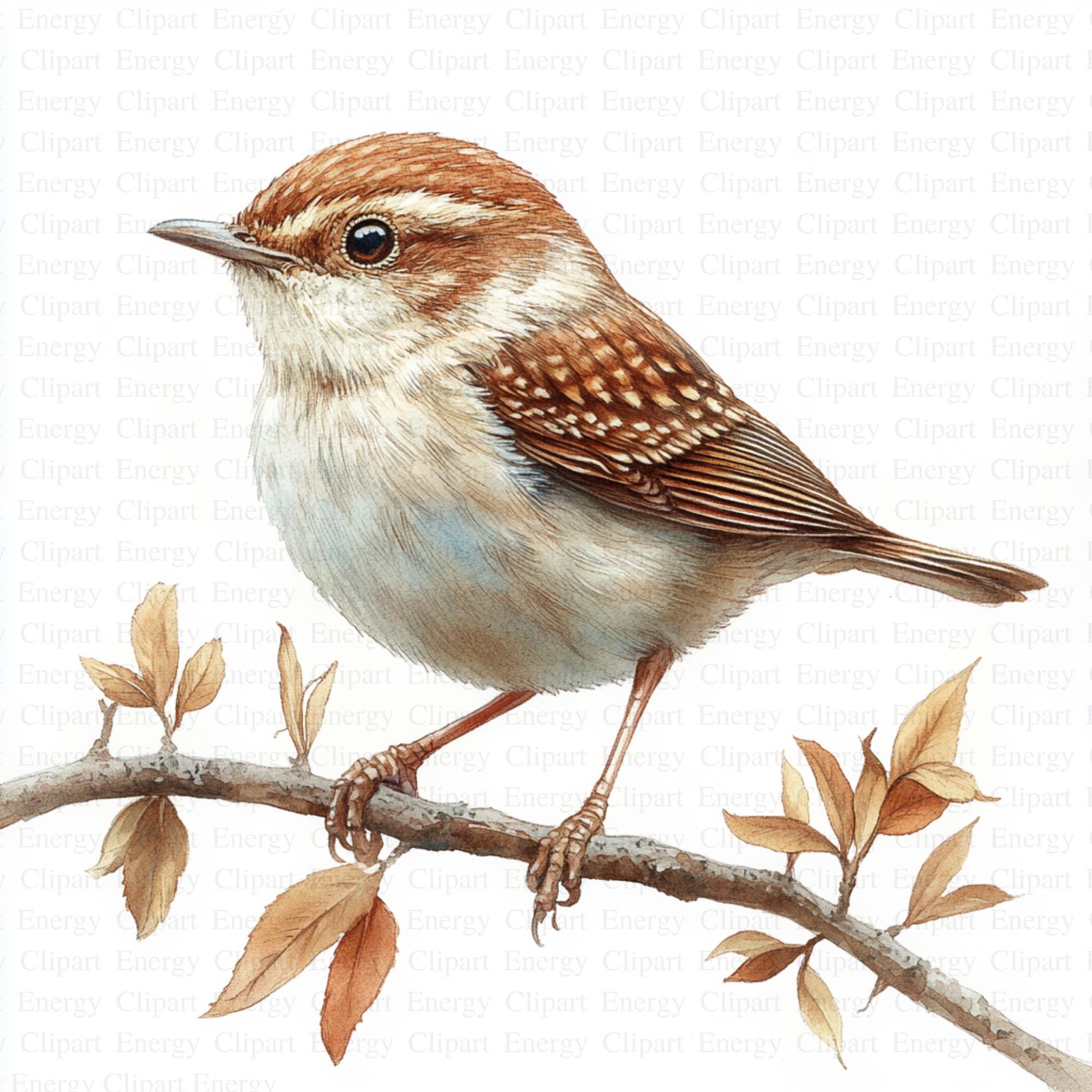 Wren Clipart | 5 High Quality Jpgs | Digital Download | Card Making ...