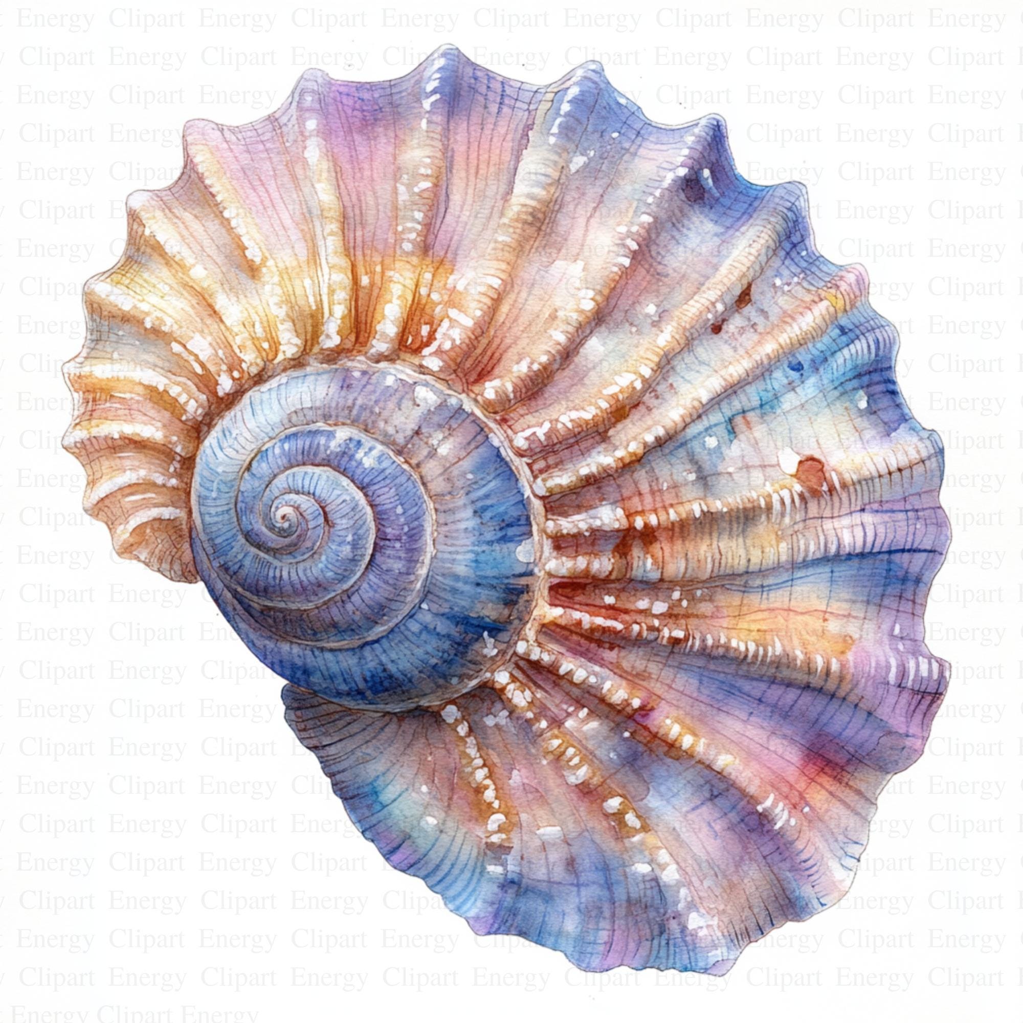 Gorgeous Sea Shells Clipart | 5 High Quality Jpgs | Digital Download ...