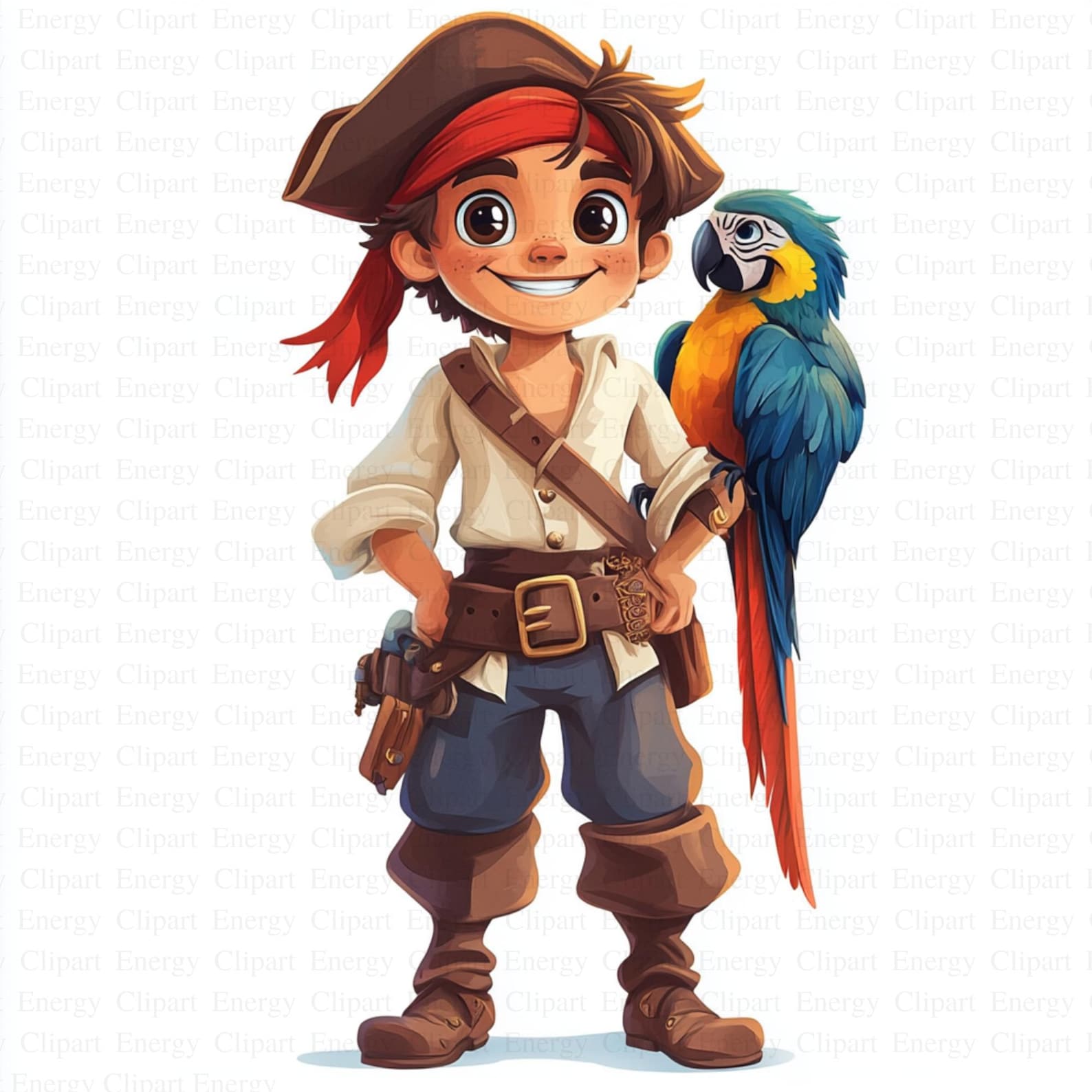 Cartoon Pirates Clipart | 5 High Quality Jpgs | Digital Download | Art ...