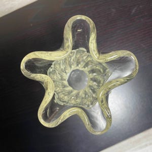 Hand-blown Stretch Glass Pinch Rim Vase, Twos Company, Unique Look VGC ...