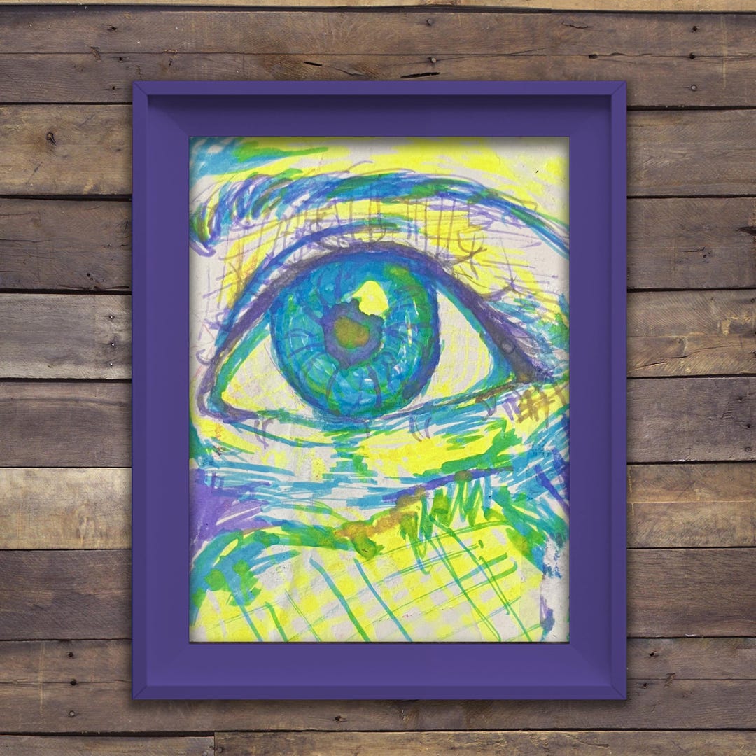 Awesome Eye Original Pen and Ink DIGITAL DOWNLOAD Art Print Poster - Etsy