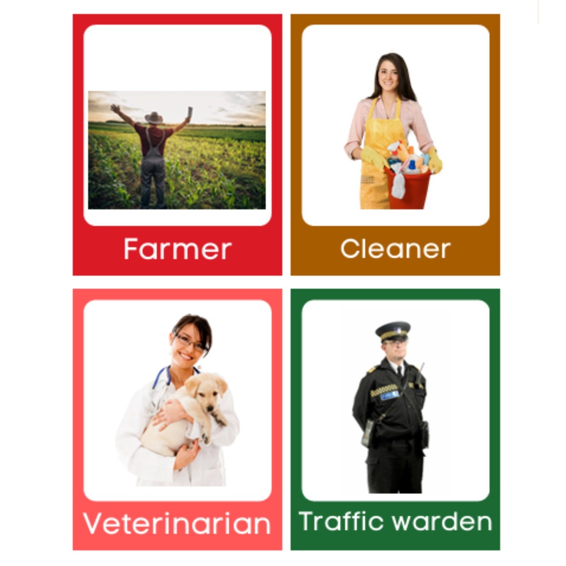 Discover Careers Fun Flashcards for Kids - Etsy