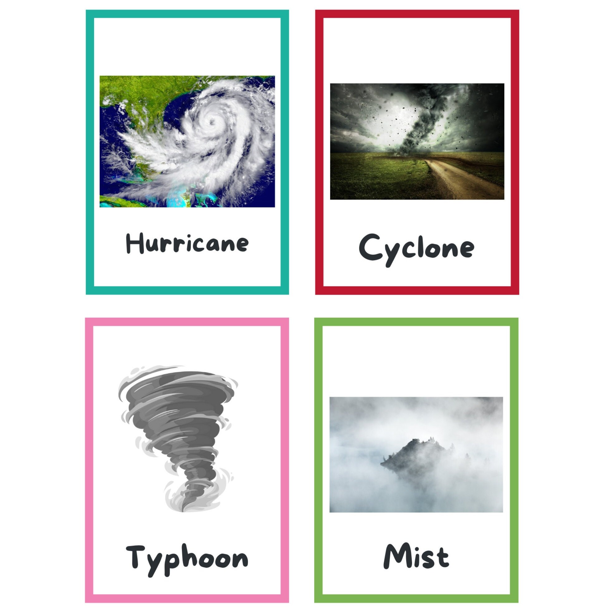 Interactive Weather Flashcards for Kids: Fun & Educational Learning - Etsy