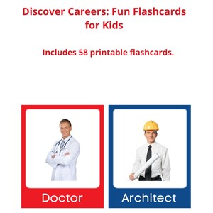 Discover Careers Fun Flashcards for Kids - Etsy