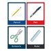 School Essentials Flashcards for Kids - Etsy