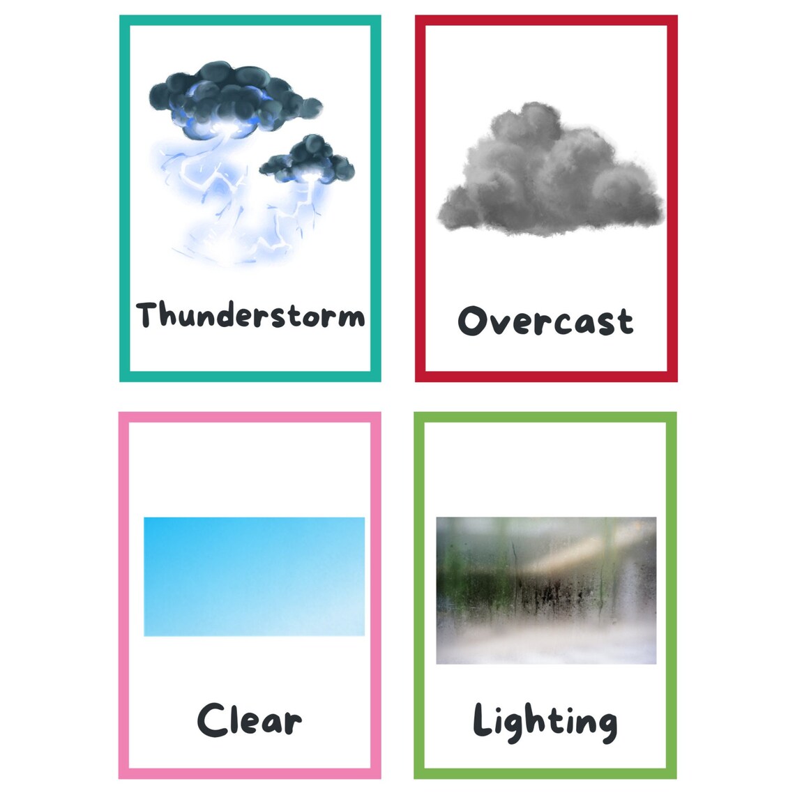 Interactive Weather Flashcards for Kids: Fun & Educational Learning - Etsy