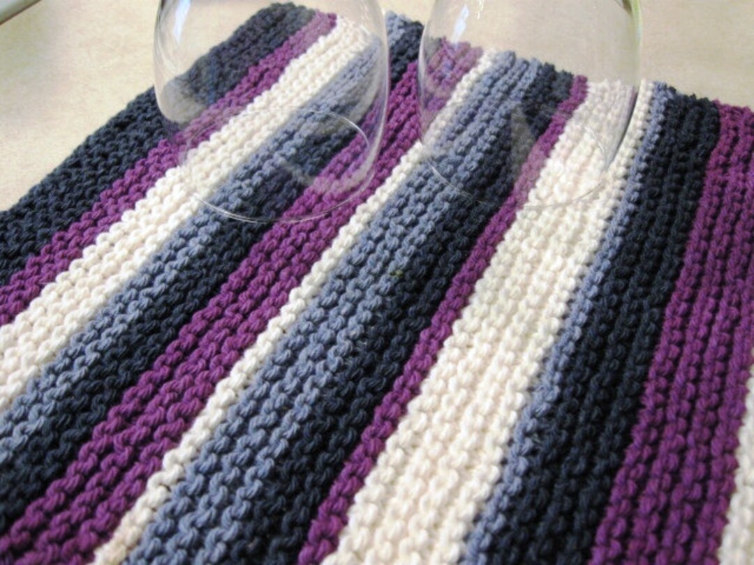 PDF Pattern for Dish Drying Mat, Simple Garter Stitch Pattern, Cotton ...