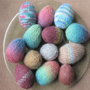 PDF Knit Pattern - Knitted Egg Pattern, Easy and Quick Project, Easter ...