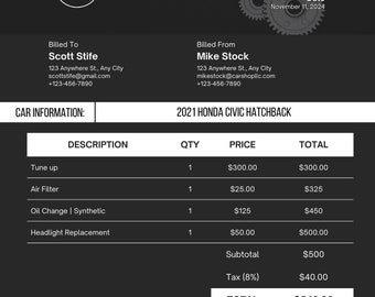 Invoice Template, Receipt Template, Editable Invoice, Receipt Invoice ...