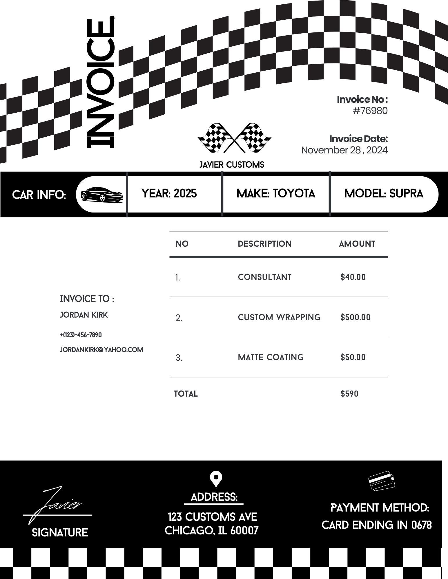 Invoice Template, Receipt Template, Editable Invoice, Receipt Invoice ...