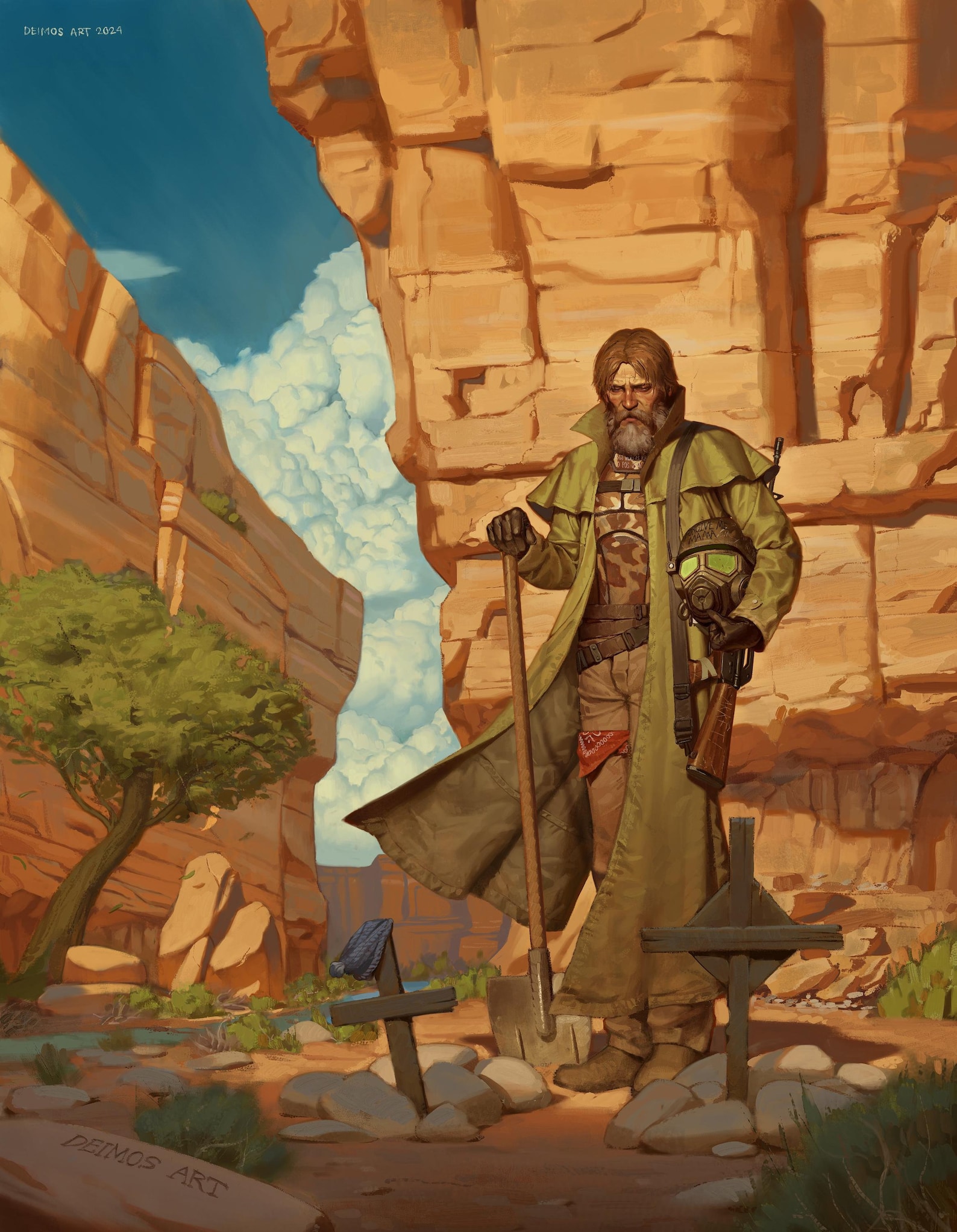 Fallout Poster | New Vegas Randall Clark | Wall Art Print | Gift for ...